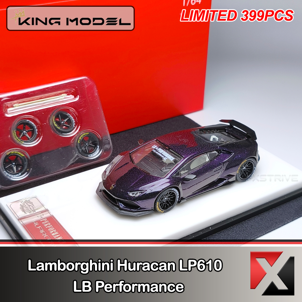 Jual King Model 1:64 Lamborghini Huracan LP610 LB Performance Purple ...