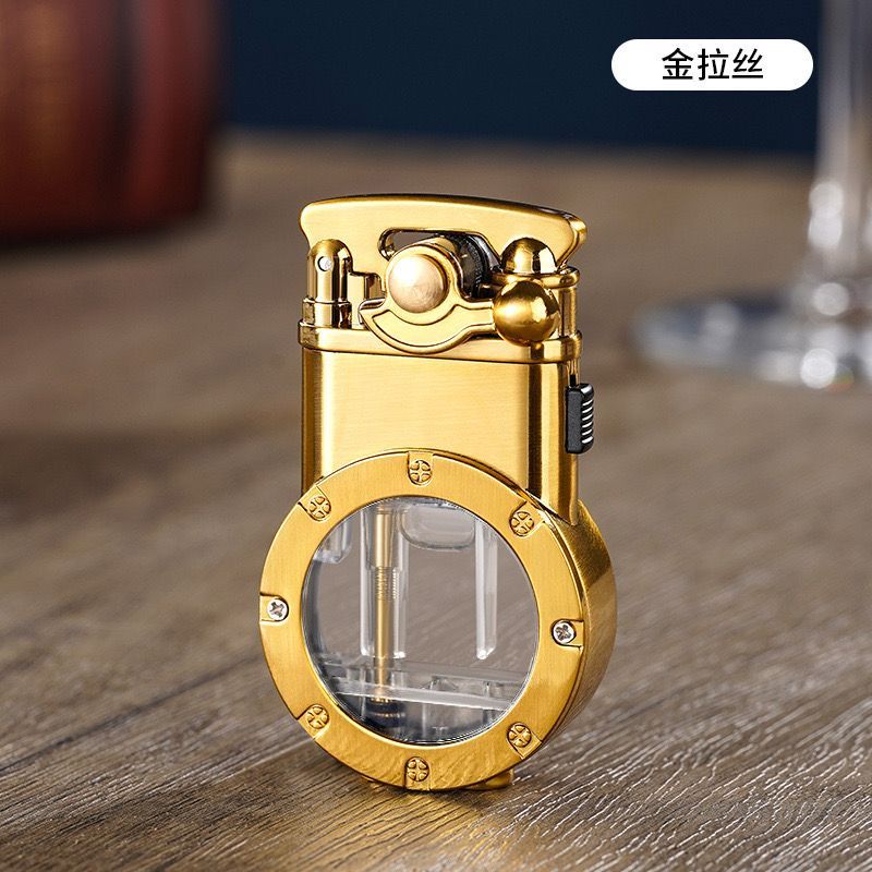 Jual korek api klasik transparant vintage oil lighter SH-3007(BISA COD ...