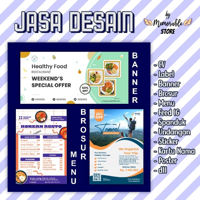 Jual Jasa Desain Poster, CV, Spanduk, Banner, Logo, Label, Kemasan ...