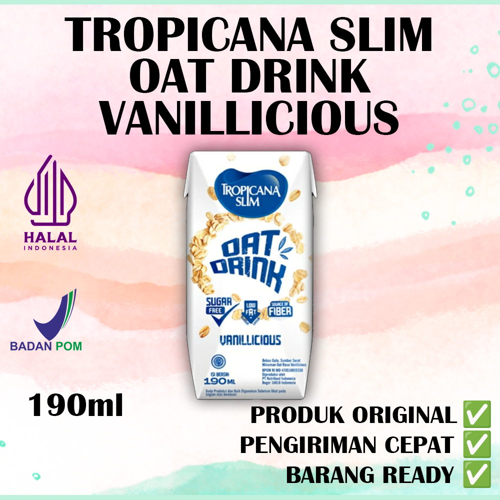 Jual Tropicana Slim Oat Drink Vanillicious 190 ml | Shopee Indonesia