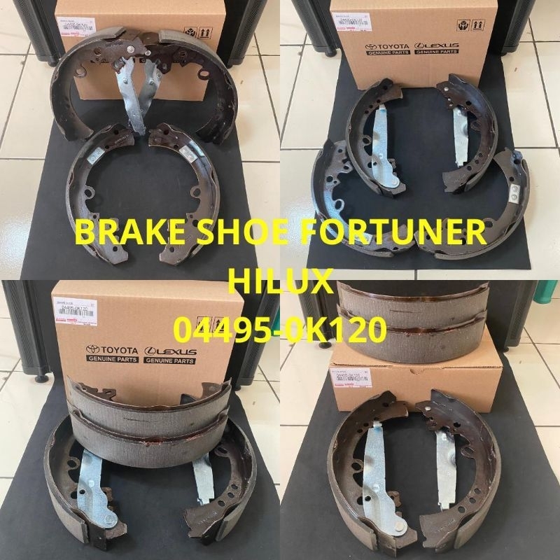 Jual BRAKE SHOE KAMPAS REM BELAKANG TOYOTA FORTUNER HILUX P/N 04495 ...