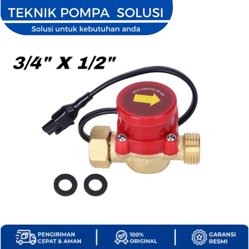 Jual Otomatis Pompa Booster Water Flow Switch brass 3/4" - 1/2" Pompa ...