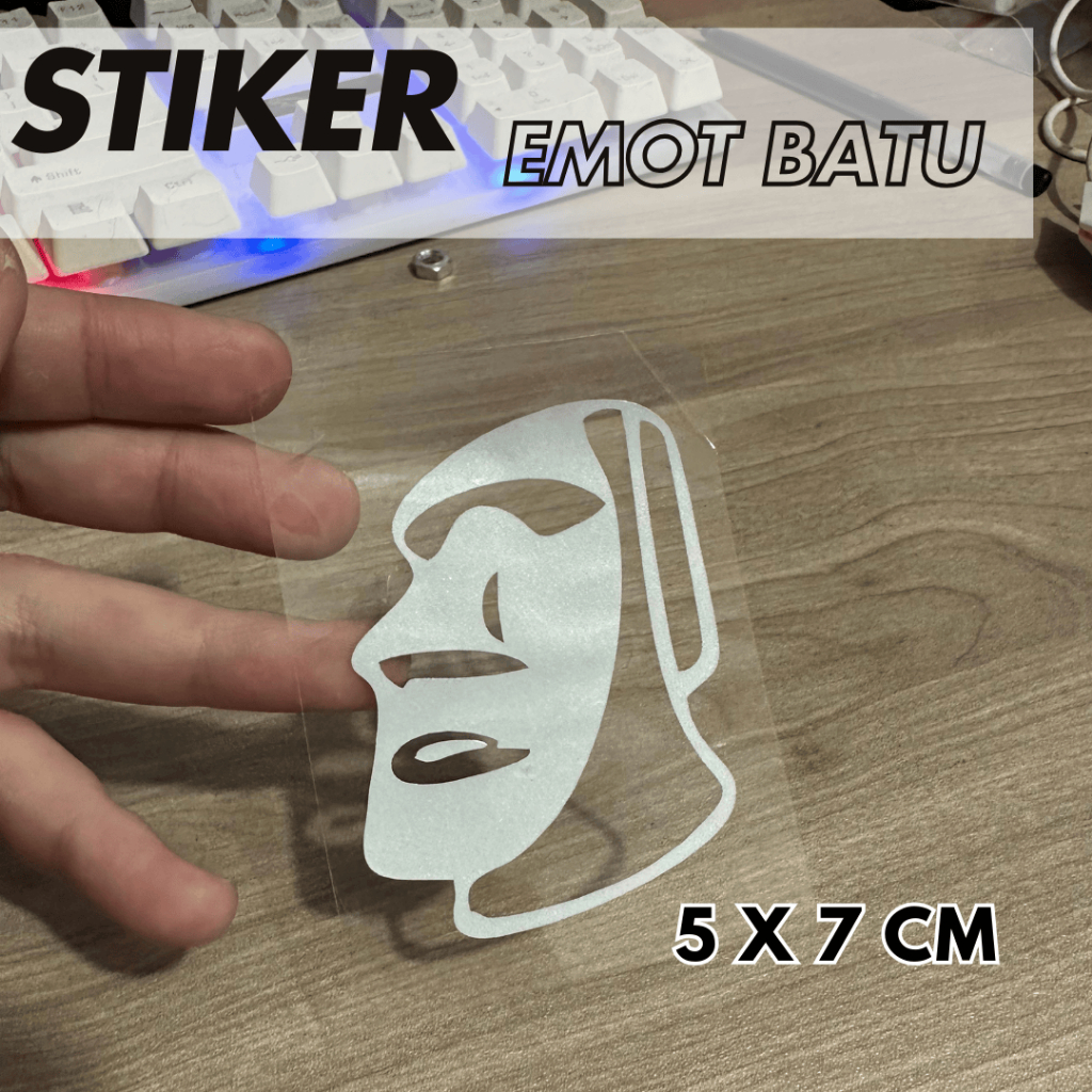 Jual STIKER SETIKER EMOT BATU VIRAL REFLEKTIF CUTING | Shopee Indonesia