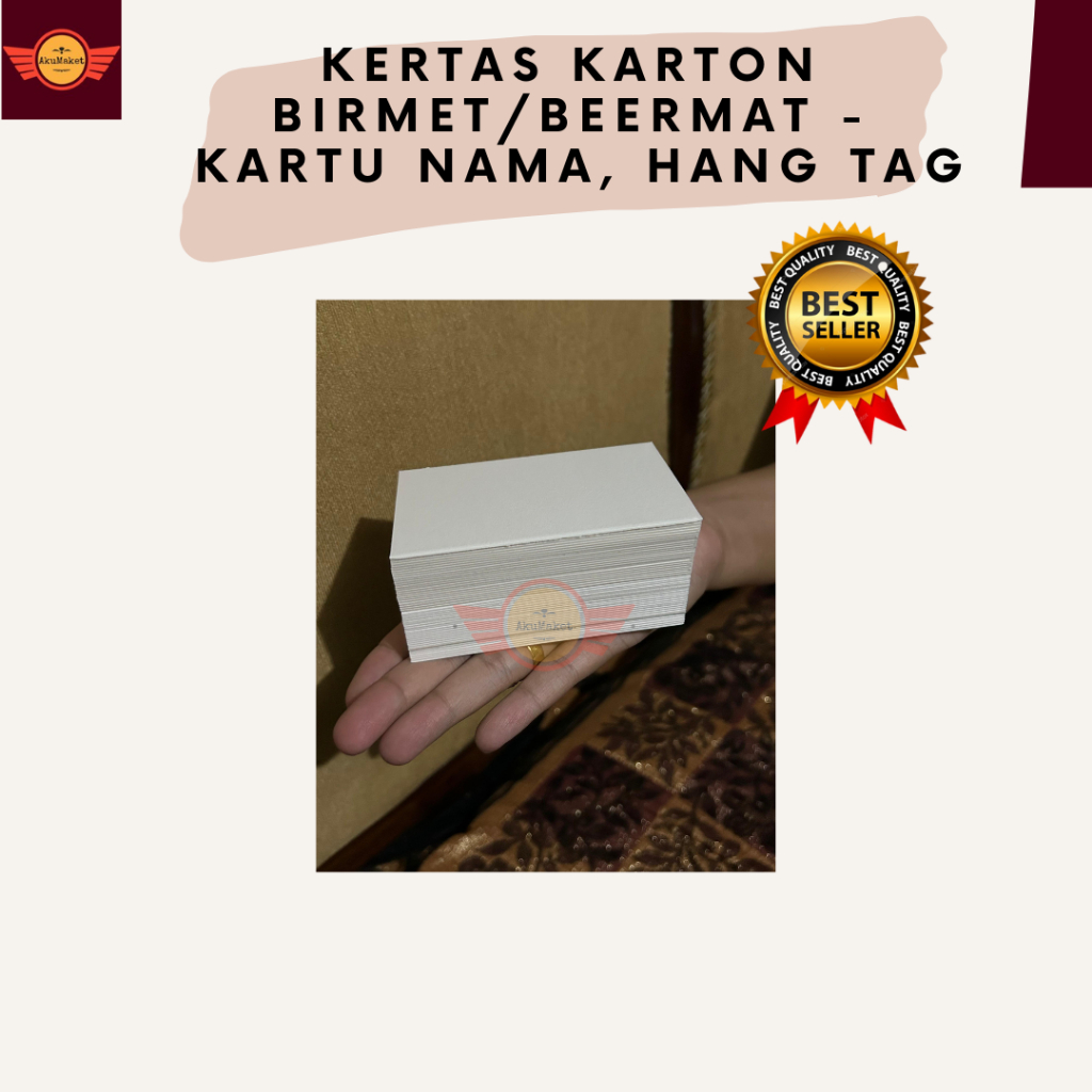 Jual Kartu Nama, Label Harga Baju Kertas Karton Birmet / Beermat ...