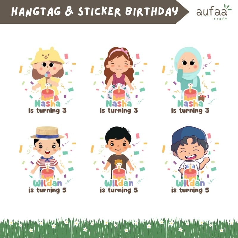 Jual [isi 10] Hangtag Ulang Tahun | Sticker Ulang Tahun | Shopee Indonesia