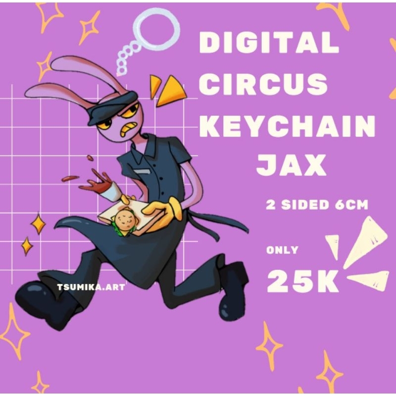 Jual DIGITAL CIRCUS JAX KEYCHAINS ACRYLIC gantungan kunci akrilik ...