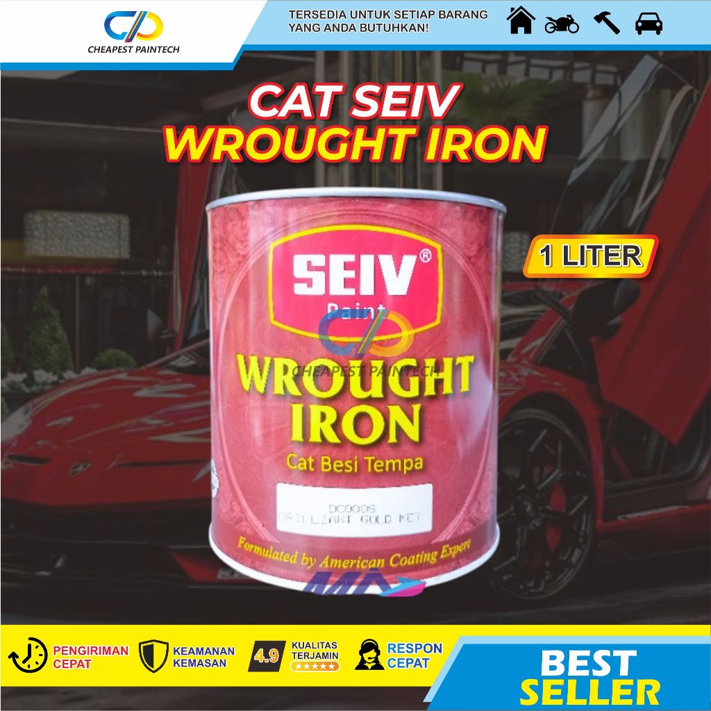 Jual CAT SEIV WROUGHT IRON 1KG | Shopee Indonesia