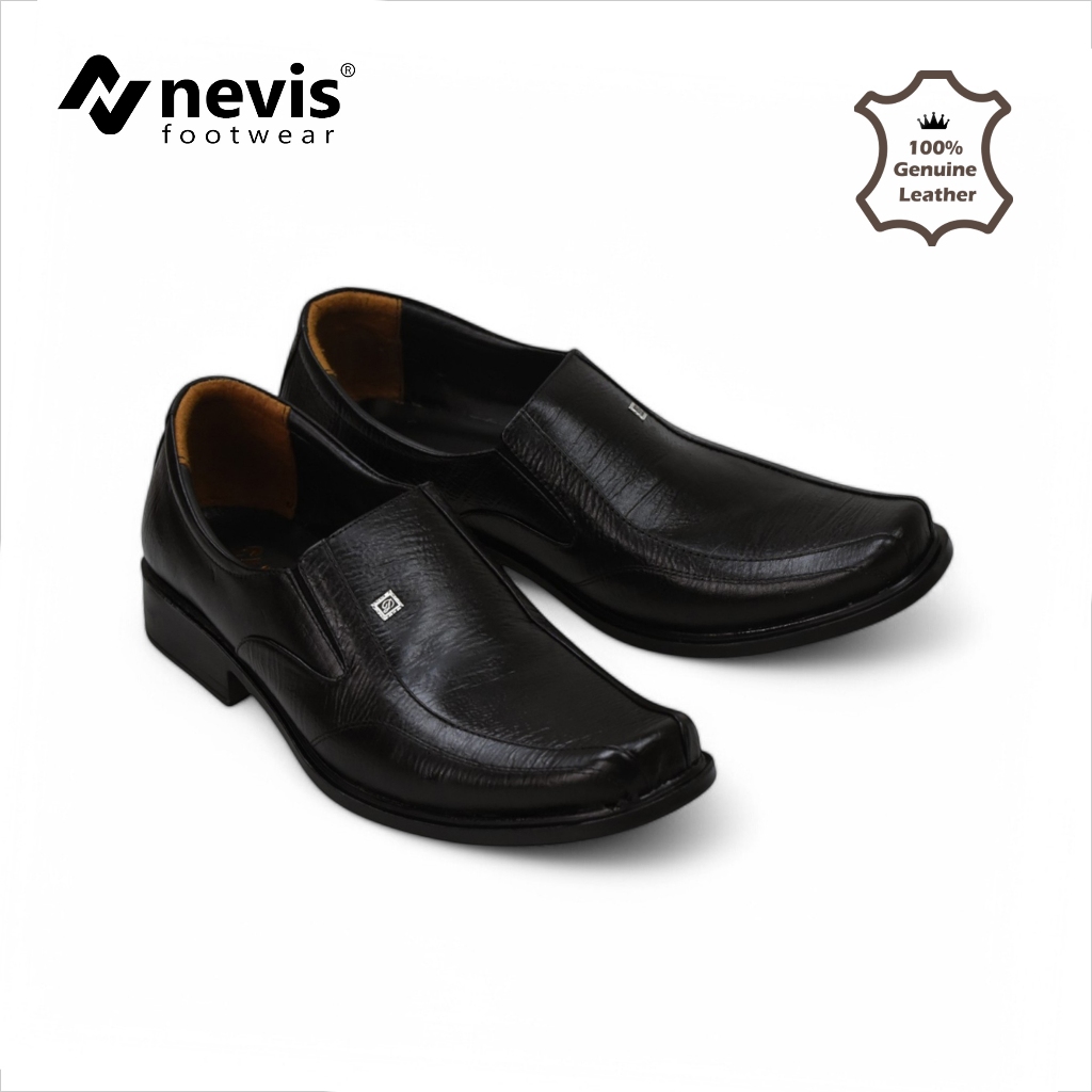 Jual NEVIS Sepatu Pantofel Pria Kulit Sapi Asli Valencia Formal Kerja ...