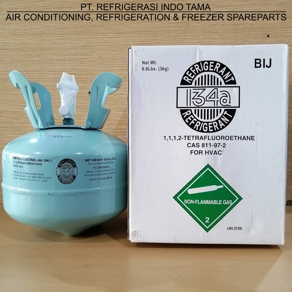 Jual Refrigerant R134A 3 KG - R134A - R 134A 3kg ( R134 A - R 134 A ...