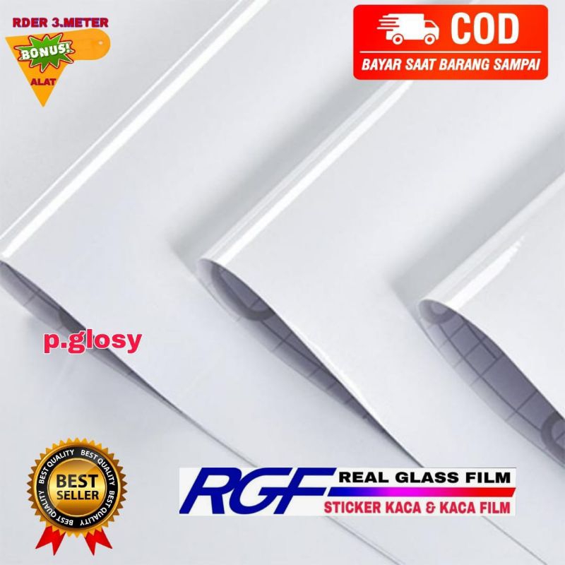 Jual HPL STIKER PUTIH/HPL STIKER PUTIH GLOSSY/HPL STIKER POLOS/HPL ...