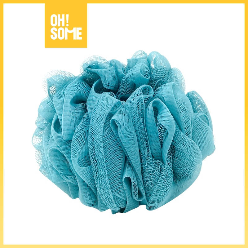 Jual OHSOME - Solo Corner Bath Ball Shower Puff Blue/Pink Alat Mandi ...