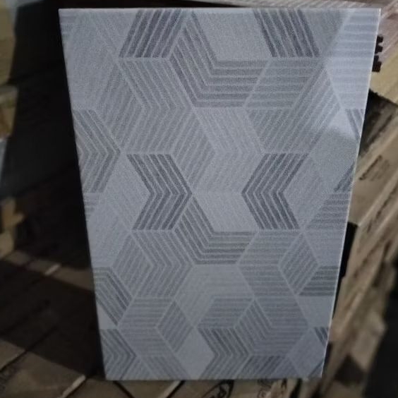 Jual KRAMIK PLATINUM NINO GREY DECOR SIZE 25x40 kw2 isi 10 pcs (LICIN ...