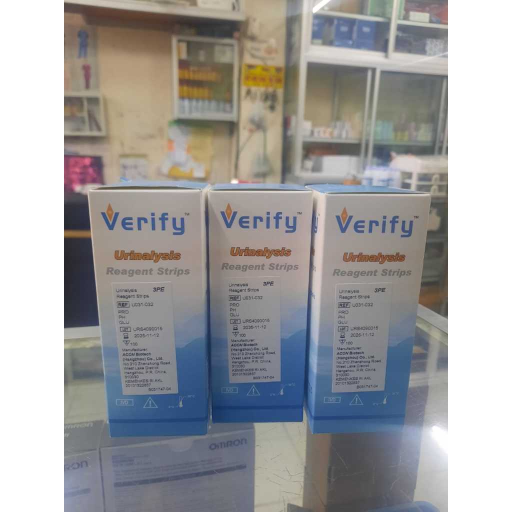 Jual Dipstik Strip urine 3 parameter Verify | Shopee Indonesia