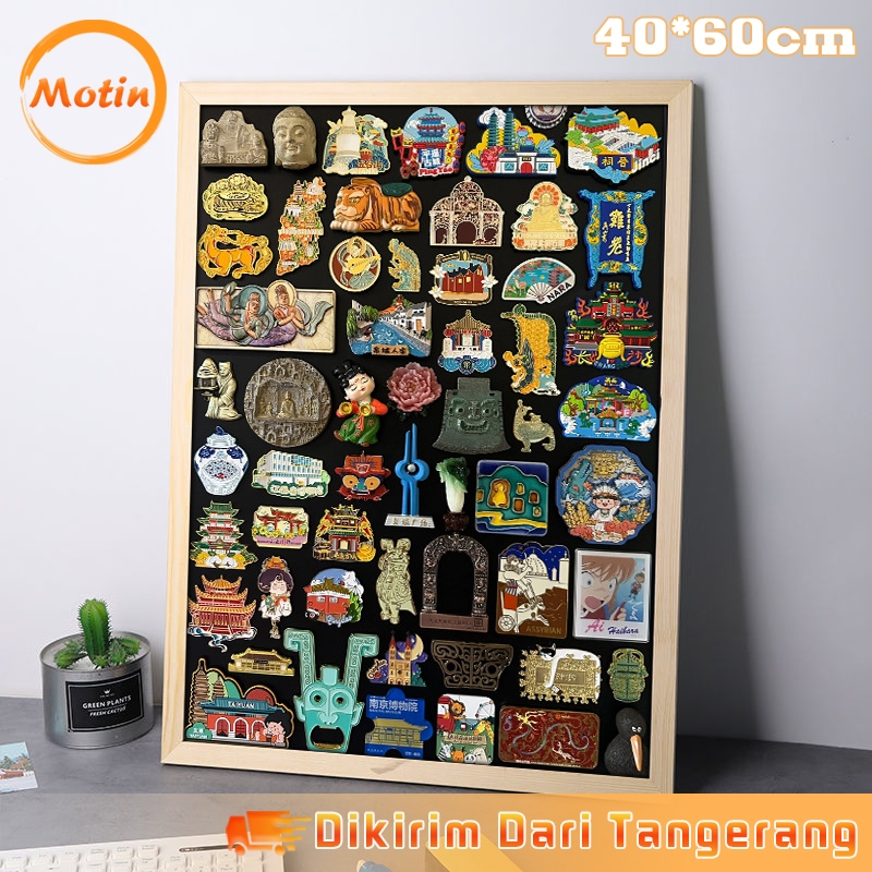 Jual Magnetic Board Frame Pigura Papan Magnet 40×60CM Papan Display ...