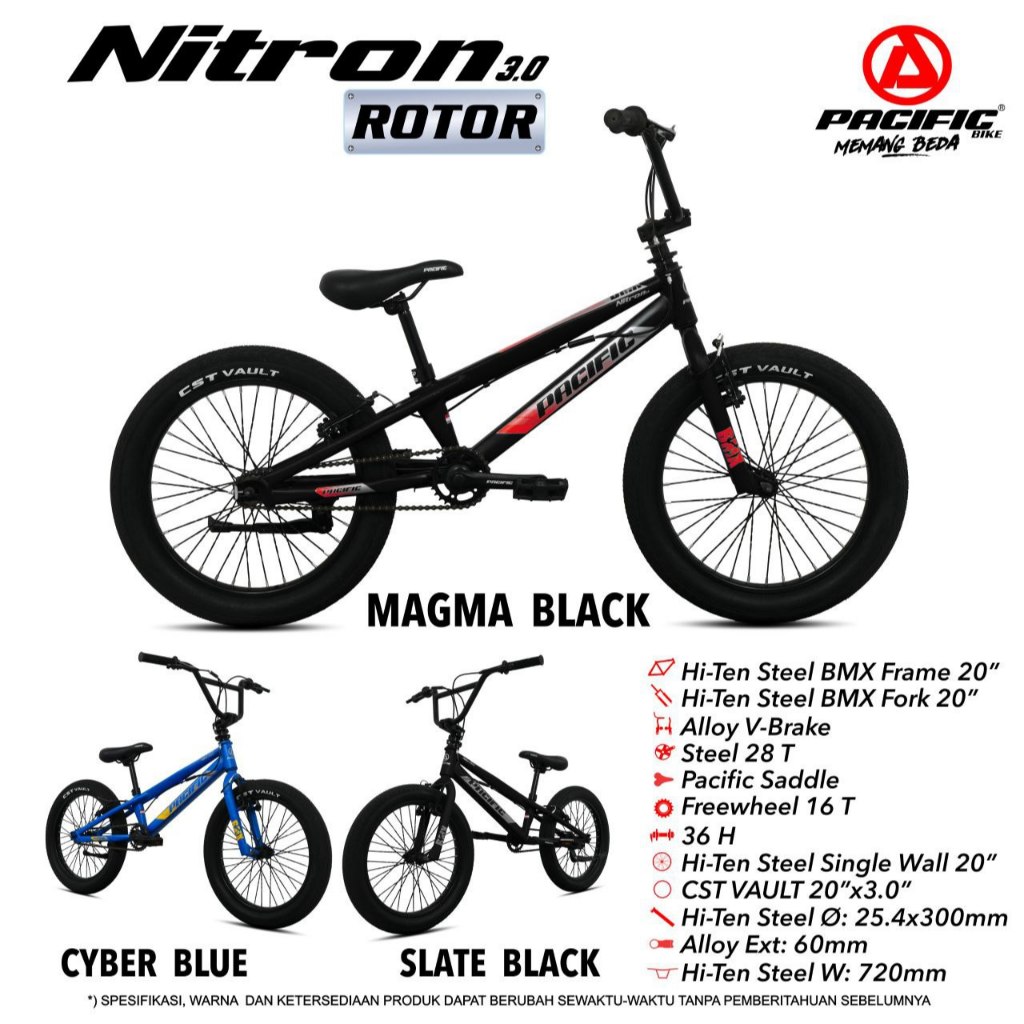 Jual SEPEDA BMX REMAJA 20" PACIFIC NITRON 3.0 ROTOR | Shopee Indonesia