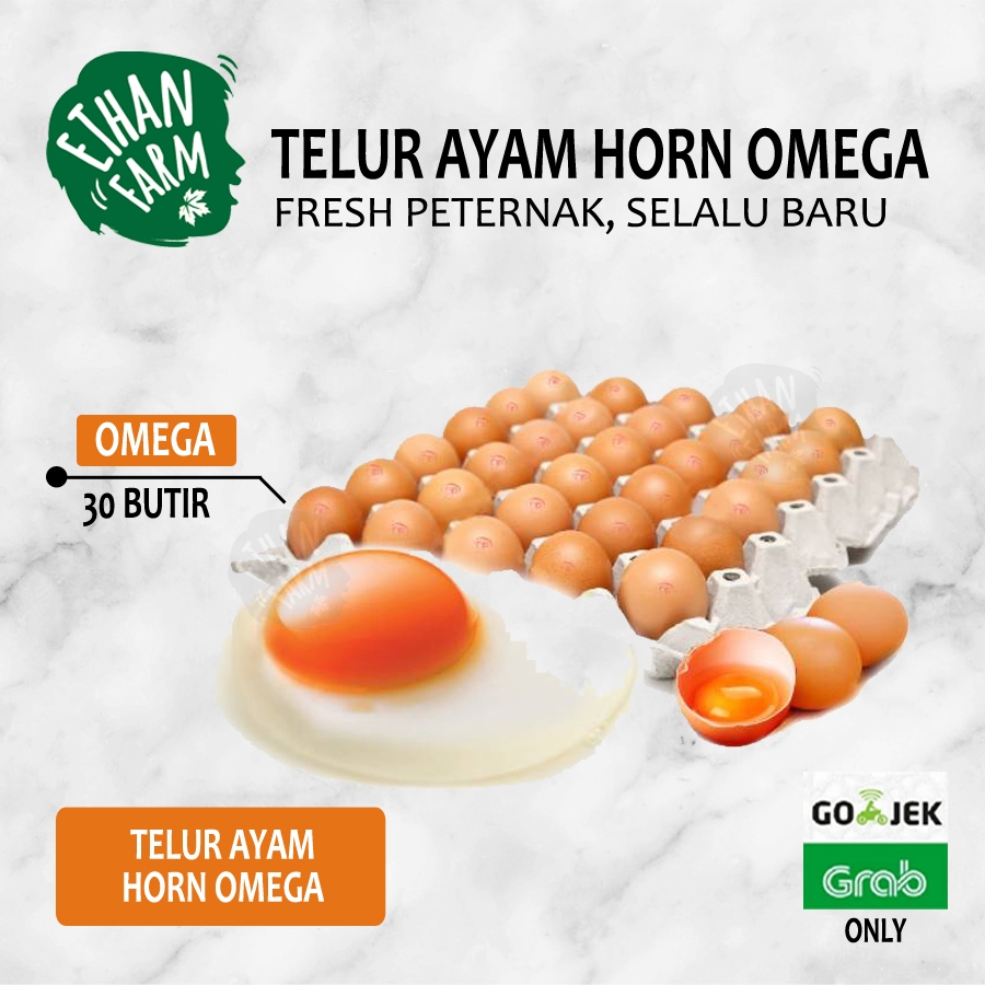 Jual INSTAN !! (minimal 15 butir)Telur Horn Omega | Shopee Indonesia