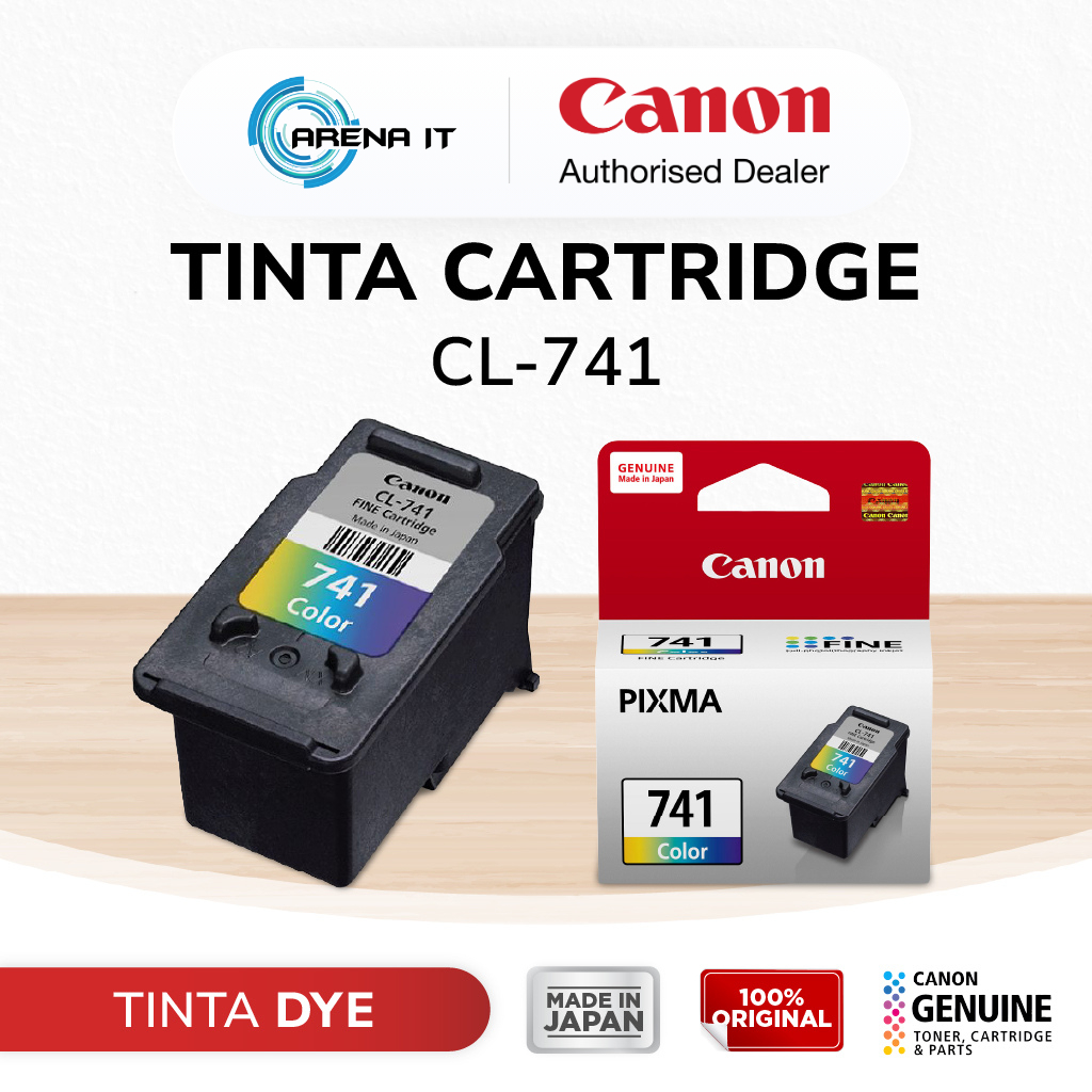 Jual Tinta Original Canon 741 Color CL-741 - Tinta Canon MG3670 MX397 ...