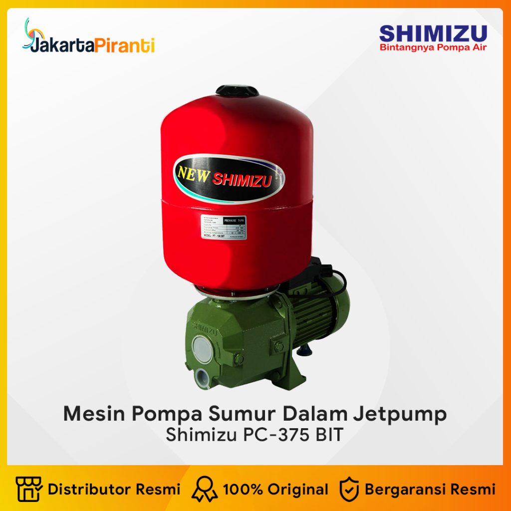Jual Mesin Pompa Air Sumur Dalam Jetpump Jet Pump 375 Watt Shimizu PC ...
