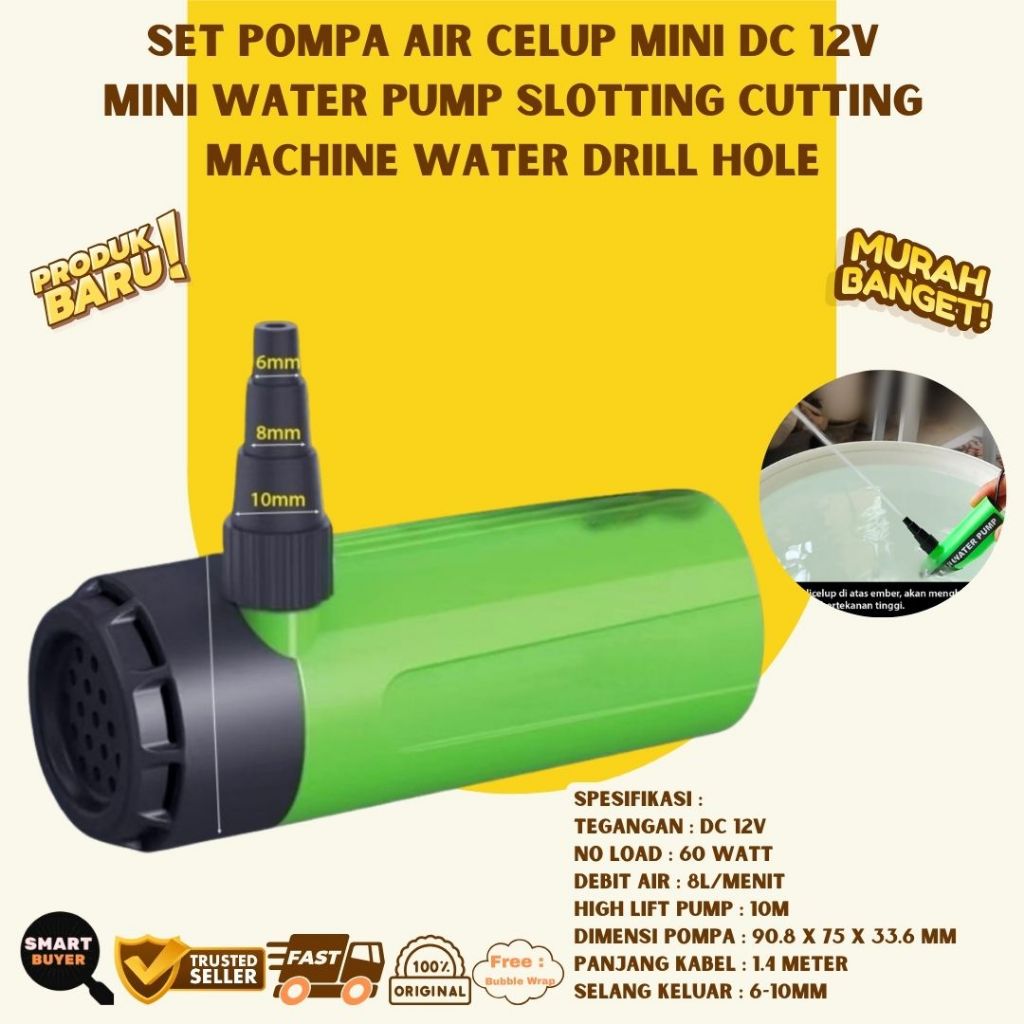 Jual Pompa Air Celup Mini DC 12V Potong Keramik Mini Water Pump ...