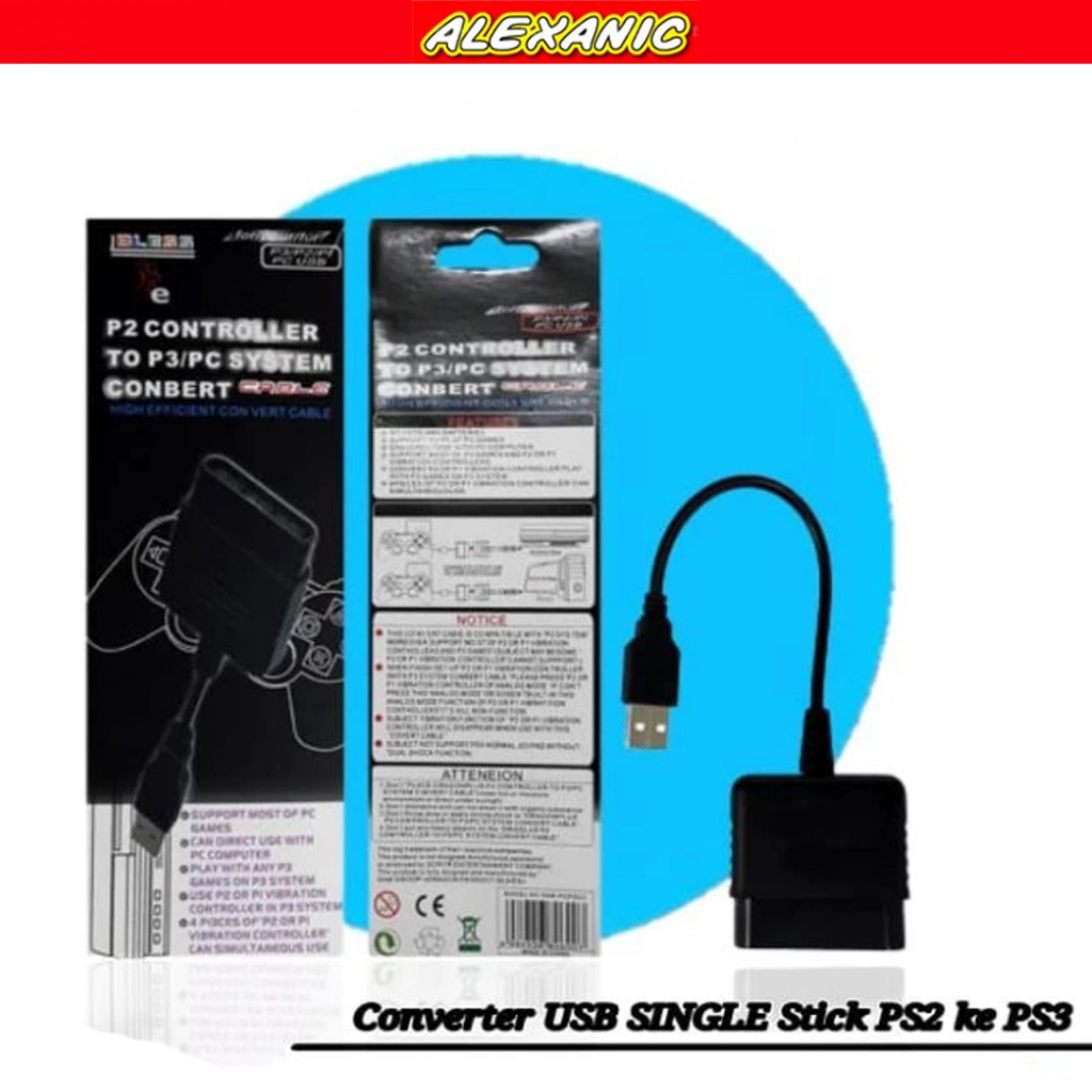 Jual Converter Controller PS2 to PS3 | Converter USB Stik Stick PS2 ke ...