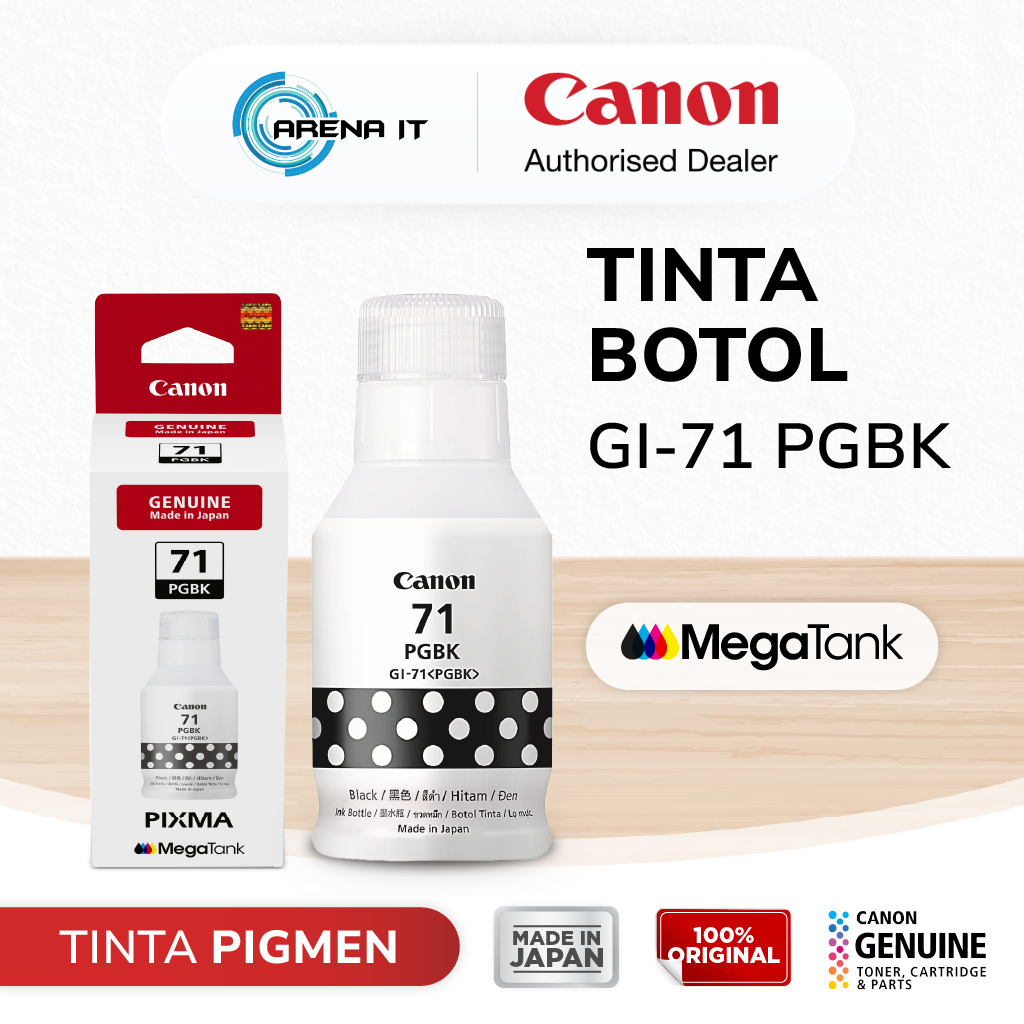 Jual Tinta Original Canon 71 Black GI71PGBK - Tinta Canon G1737 G2770 ...