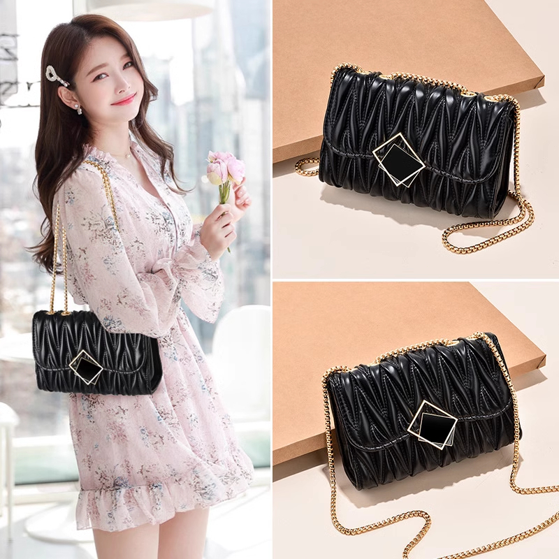 Jual Tas Rantai Wanita Kotak 3 Lapisan - 250g Ringan, Gembok Magnet ...