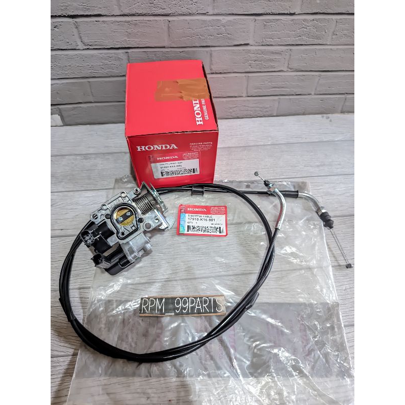 Jual THROTTLE BODY INJEKSI ASSY+KABEL GAS HONDA BEAT FI SCOOPY FI ESP ...