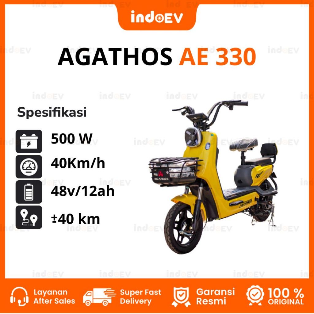 Jual Sepeda Listrik AGATHOS AE 330 by pacific | 500watt electric e-bike | Shopee Indonesia