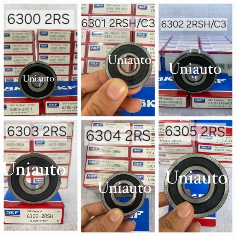 Jual Bearing 6300 6301 6302 6303 6304 6305 2RS Serbaguna /universal SKF | Shopee Indonesia