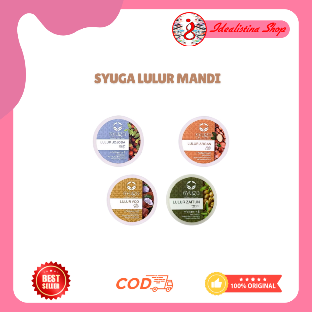 Jual Syuga Lulur (100ml) Zaitun (Olive), Jojoba, Argan, VCO 100 ml ...