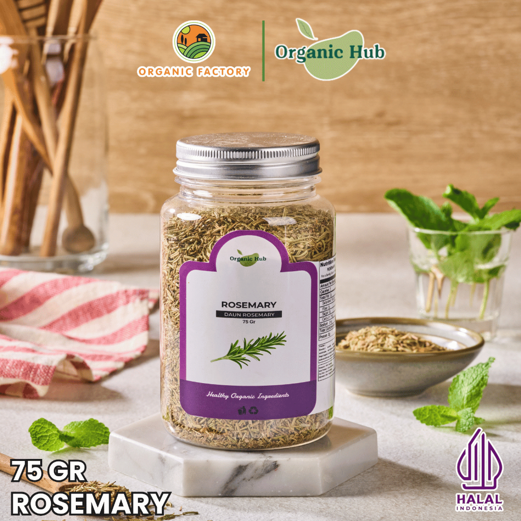 Jual Organic Hub Rosemary Daun Kering Asli Rempah Tanpa Campuran Dan ...