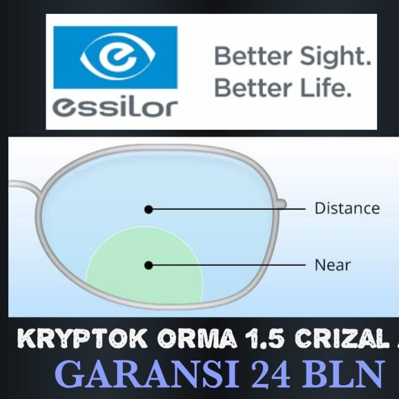 Jual Lensa Essilor Kryptok orma 1.5 Crizal ROCK dan CRIZAL SAPPHIRE ...