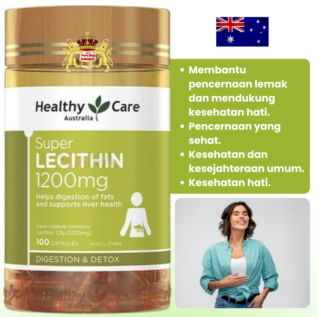 Jual Healthy Care Super Lecithin 1200mg 100 Capsules | Shopee Indonesia