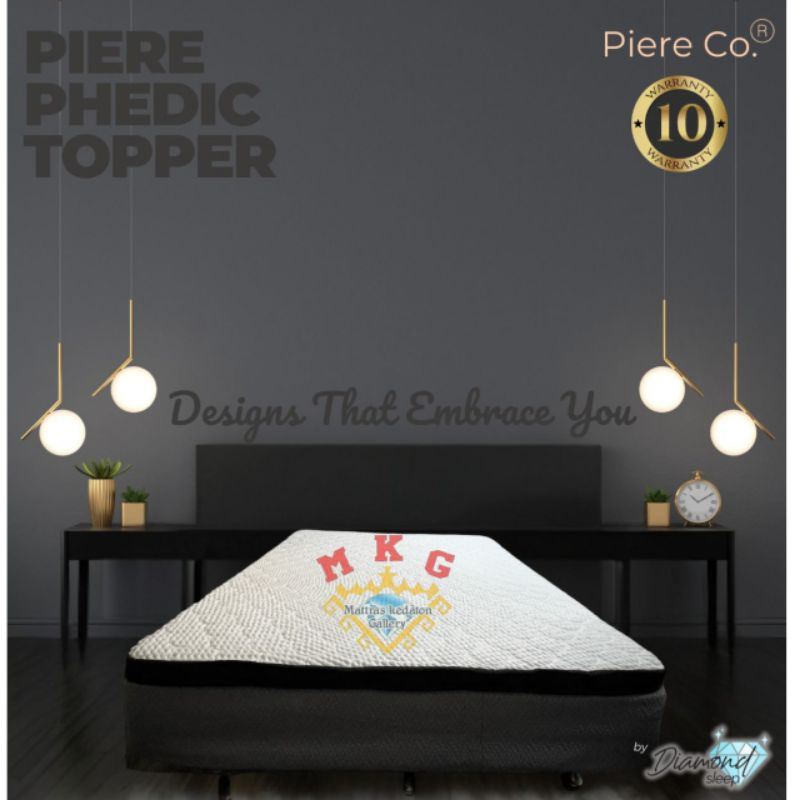 Jual topper 160 x 200 pelapis kasur full cover tinggi 8 cm | Shopee ...