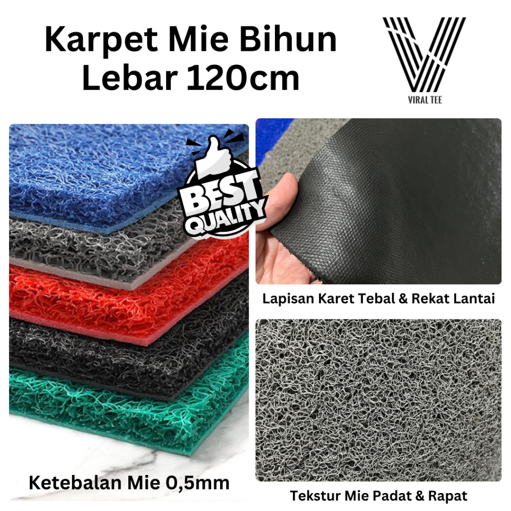 Jual Karpet Mie Bihun Lebar 120cm (DIJUAL PER 50cm) / Karpet Bihun ...