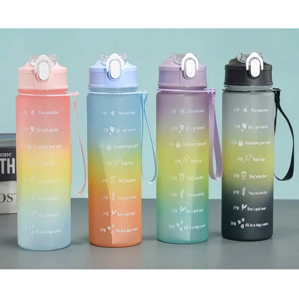 Jual Botol Minum Gradasi 3 Warna Dan Memiliki Kapasitas 900 ML | Shopee ...