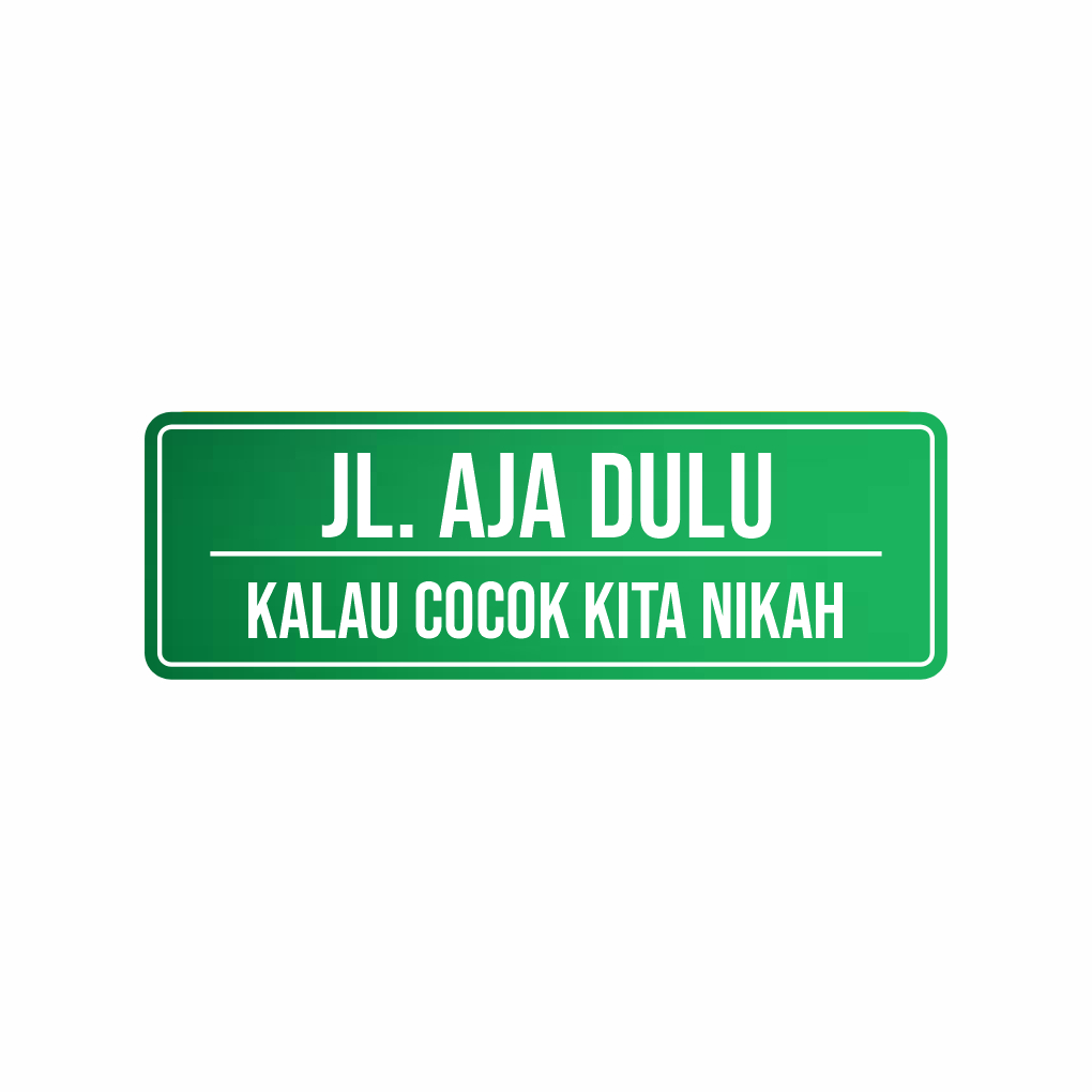 Jual GILAN Papan Tanda Akrilik Sign Board Acrylic TANDA JALUR NYELENEH ...
