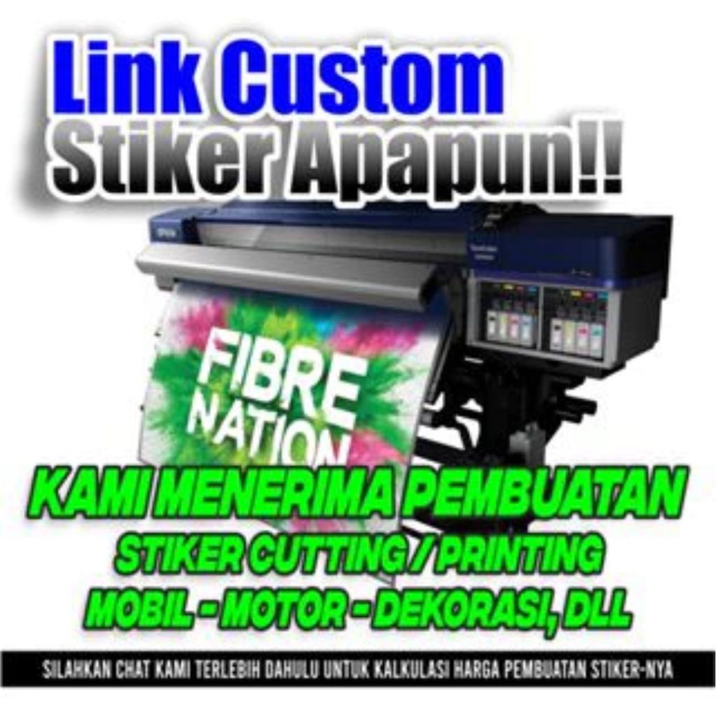 Jual stiker custom sticker printing | Shopee Indonesia
