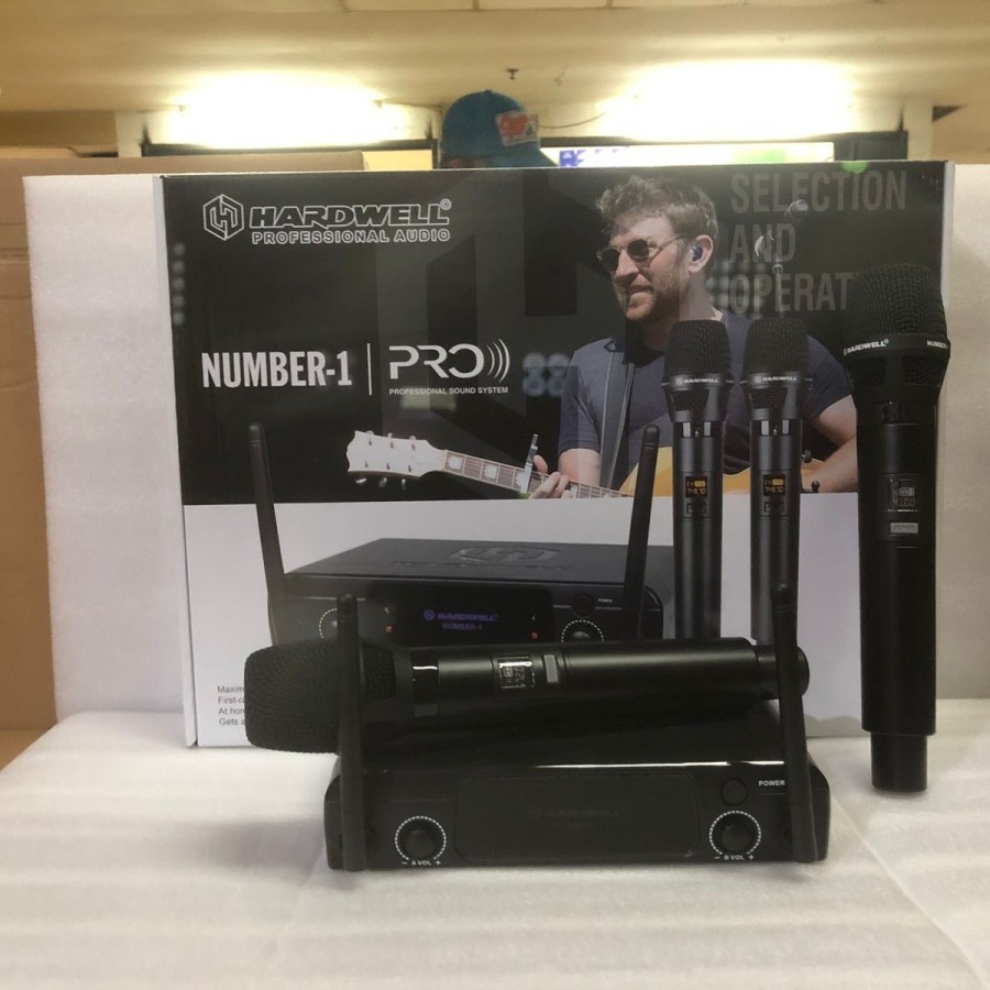 Jual Mic Wireless Hardwell NUMBER 1 PRO / NUMBER1 PRO Dual Handle ...