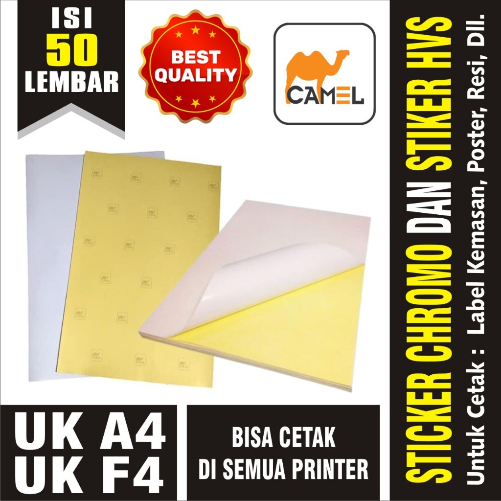 Jual Sticker Chromo Glossy / Doff Isi 50 Lembar / Stiker Kromo, Stiker ...