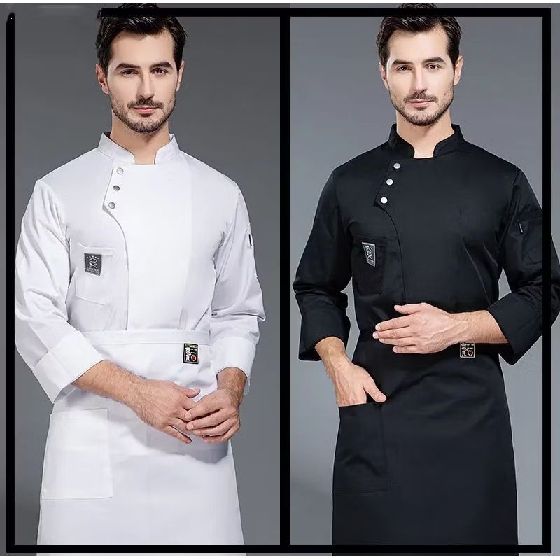 Jual Baju chef unisex seragam atasan pria / wanita jacket chef seragam ...