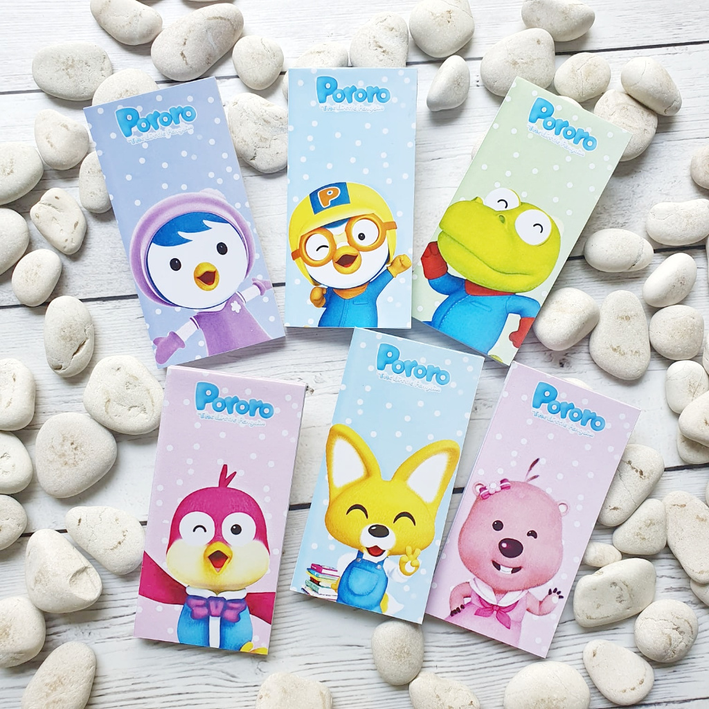 Jual Pororo Mini Long Notes Buku Catatan Tulis Notebook Kecil Notepad ...
