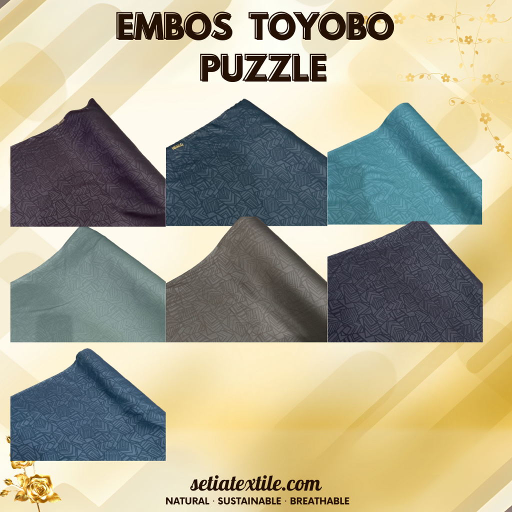 Jual Kain Embos Puzzle dari Toyobo Royal Mix | Lebar 150cm | Harga per ...