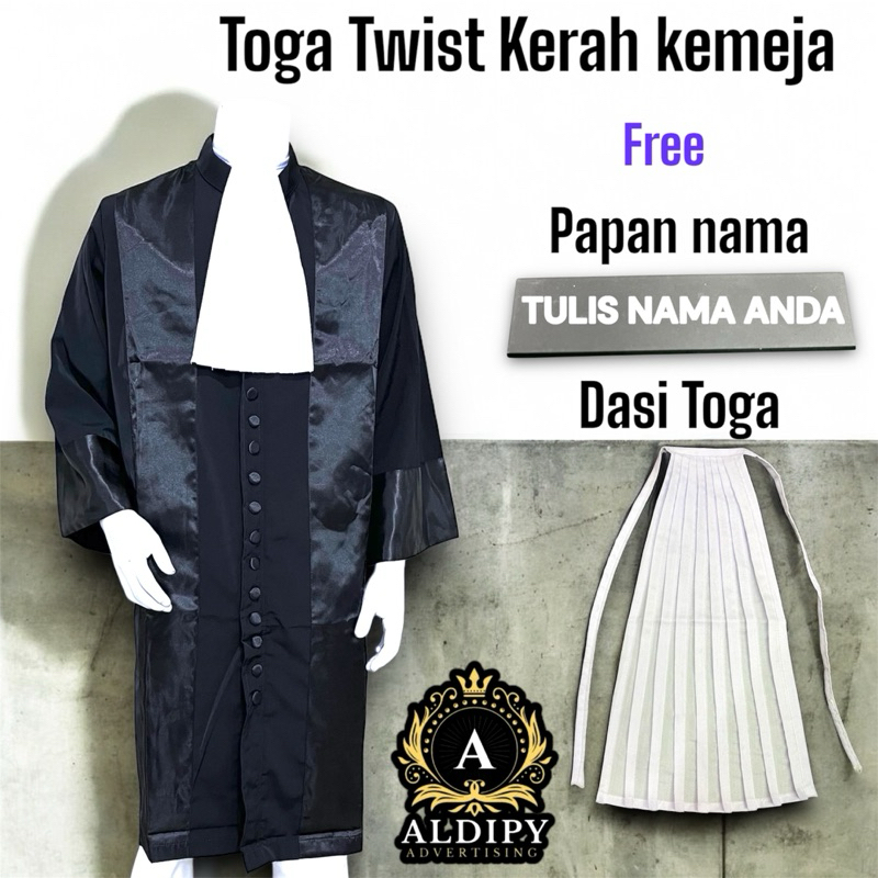 Jual Toga advokat toga jaksa toga hakim toga peradi bahan twist kerah ...
