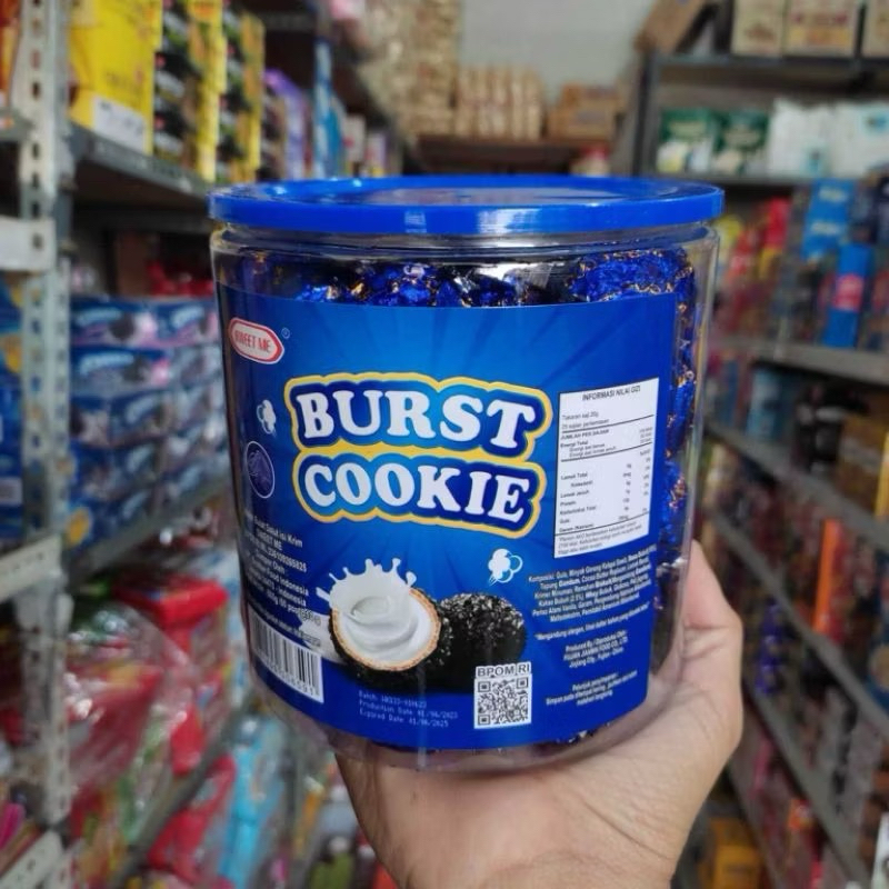 Jual BURST COOKIE Wafer Bulat Isi Krim 10gr X 50pcs 500gr isi 50pcs ...
