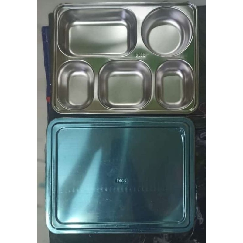 Jual Food Tray Sus 304 Tempat Makan Stenless 6 CM 1 pcs | Shopee Indonesia