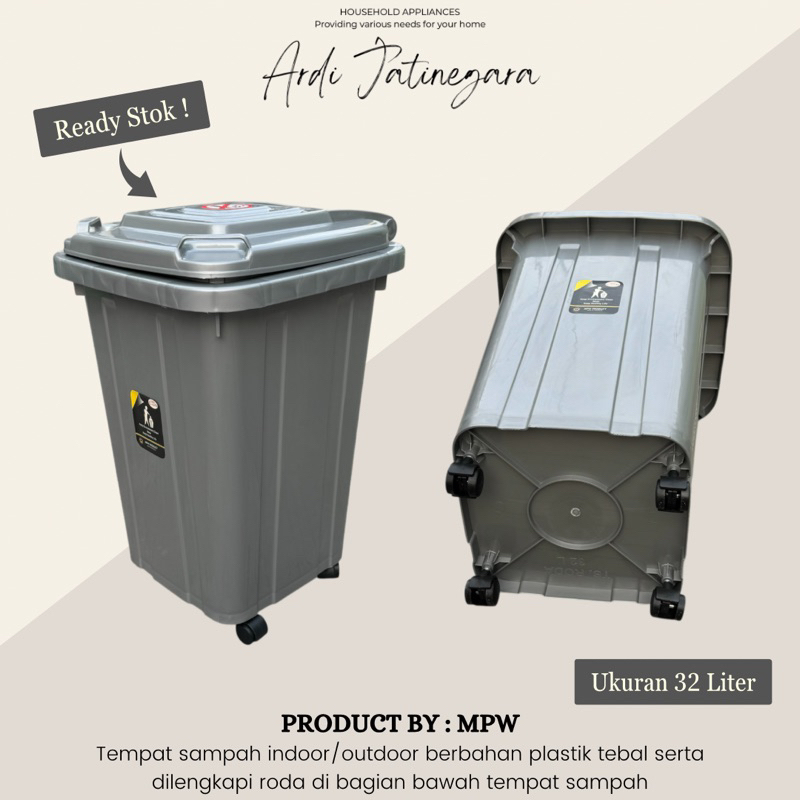 Jual Mpw - Tempat Sampah Roda 32 Liter | Shopee Indonesia