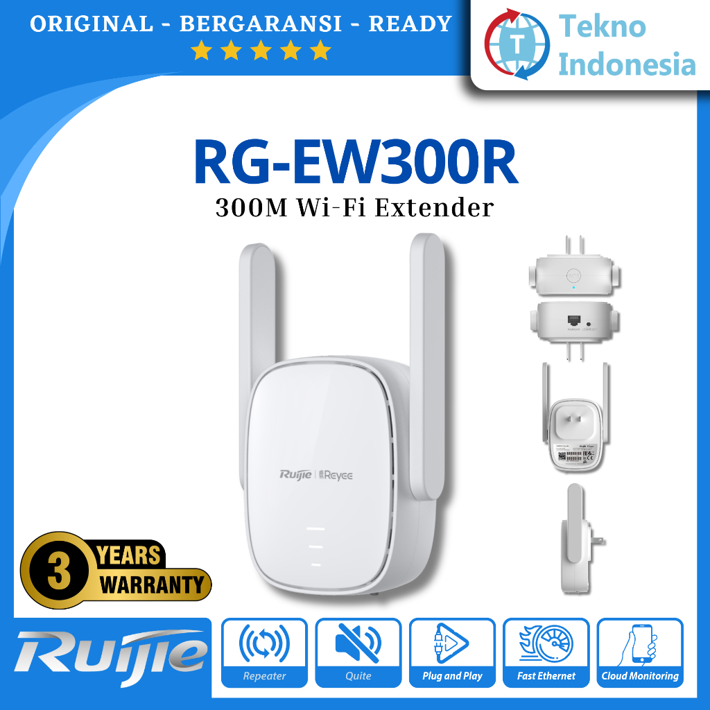 Jual Ruijie Reyee EW1200R RG EW300R 300M Wireless Range WiFi Extender ...