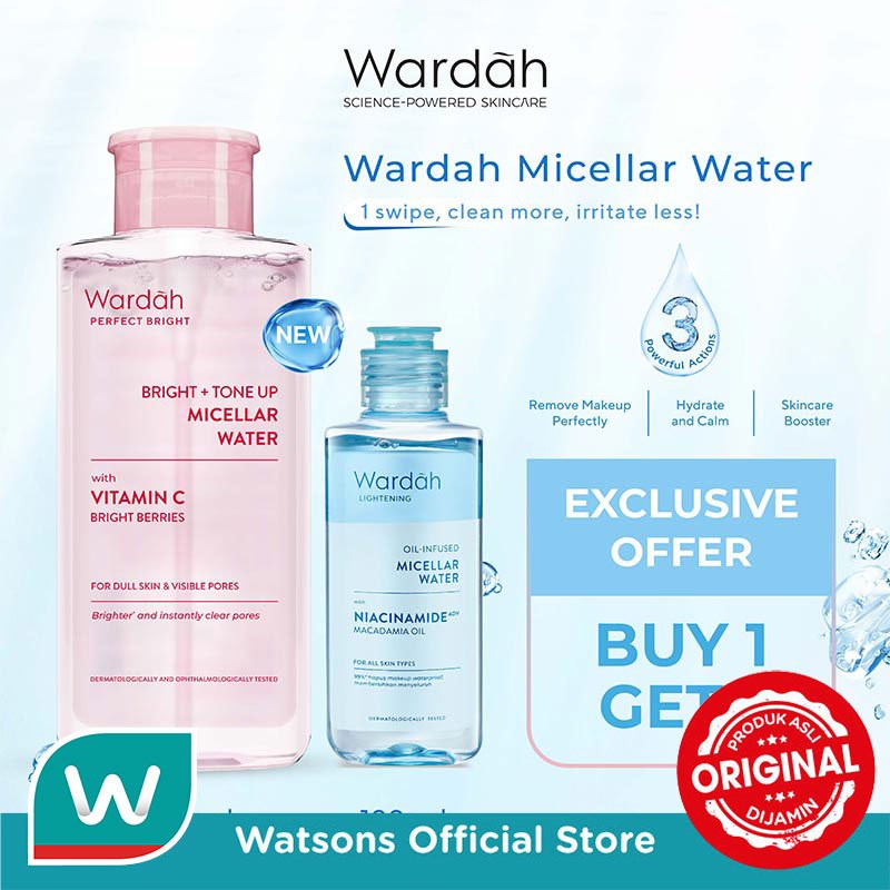 Jual Wardah Exclusive Micellar Water Bundle | Shopee Indonesia