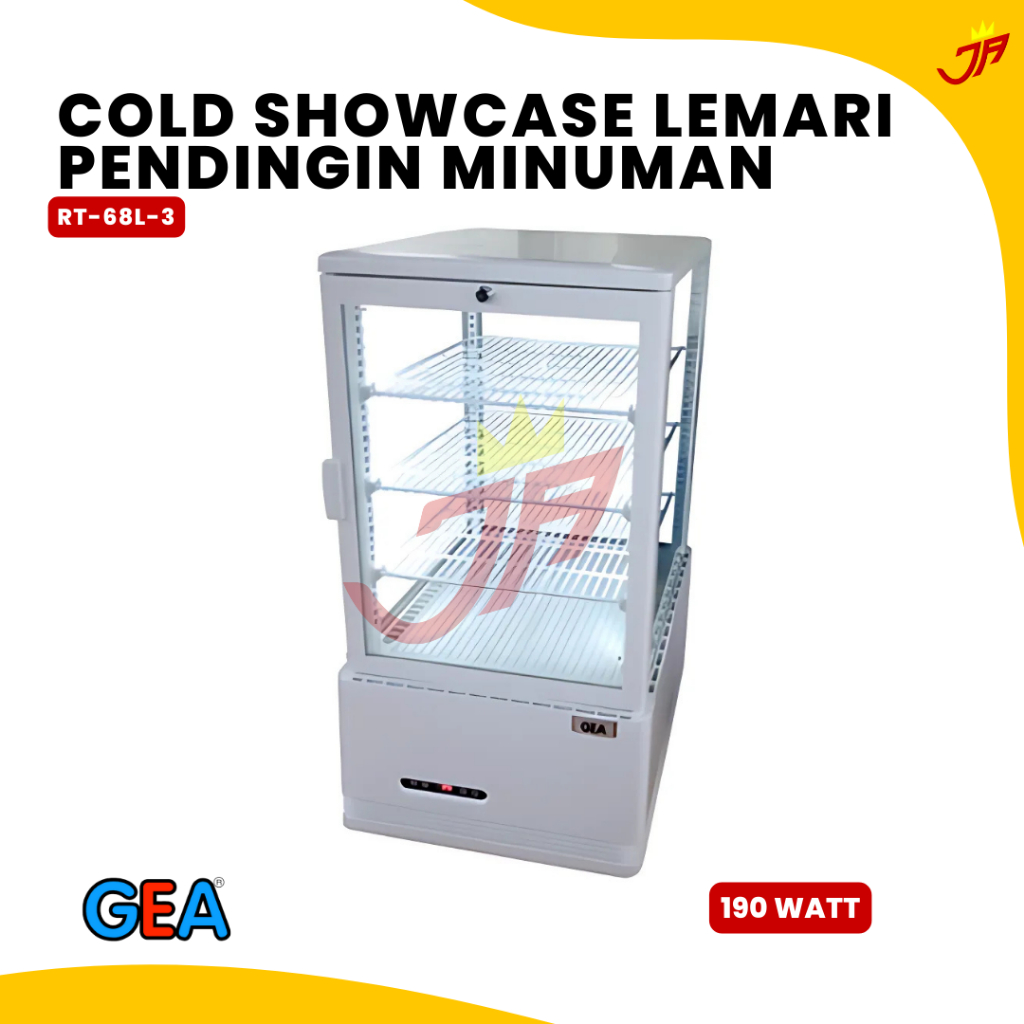 Jual GEA Cold Showcase Lemari Pendingin Minuman RT-68L-3 | Shopee Indonesia